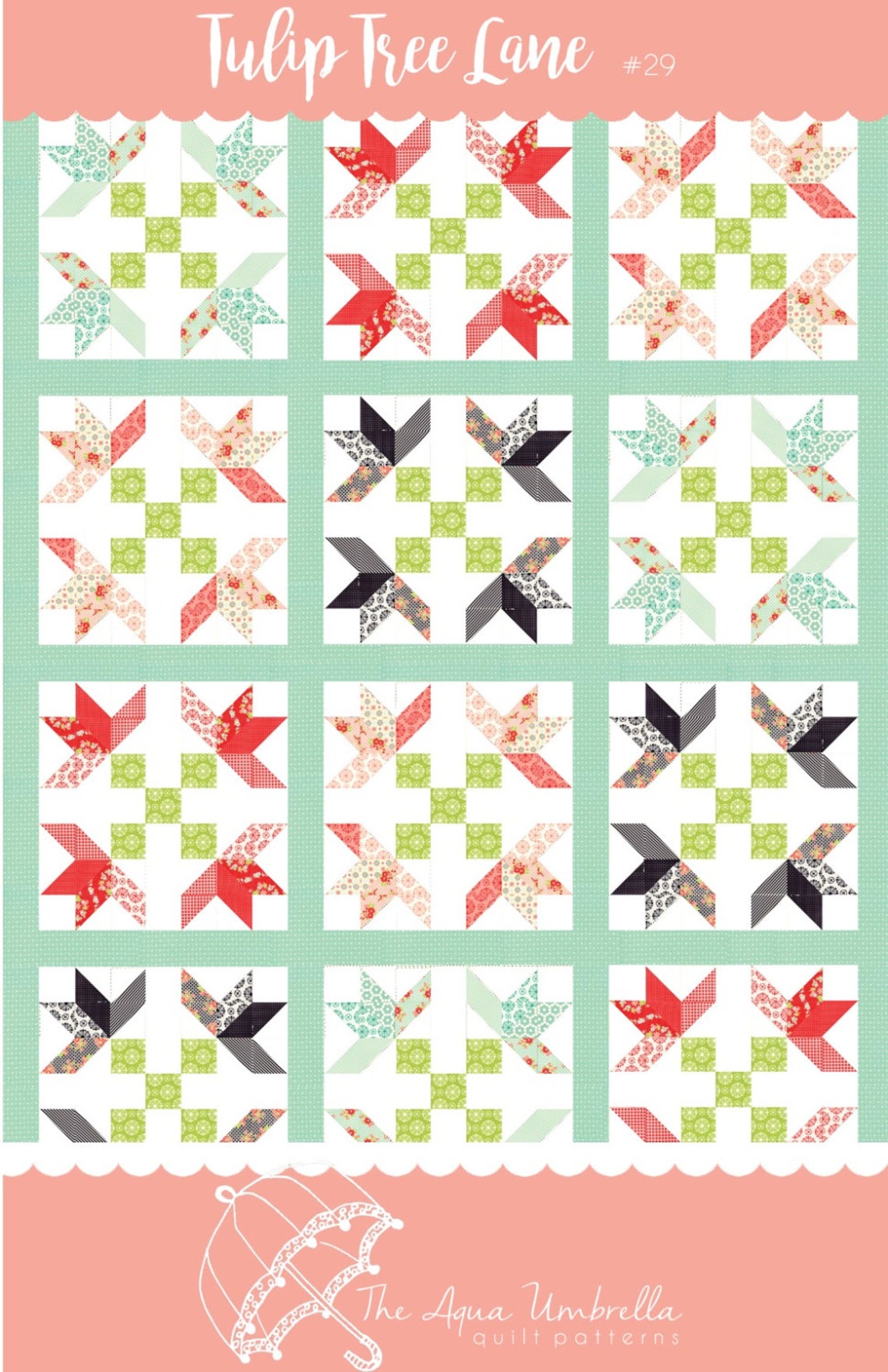 Tulip Tree Lane Quilt Pattern - Etsy