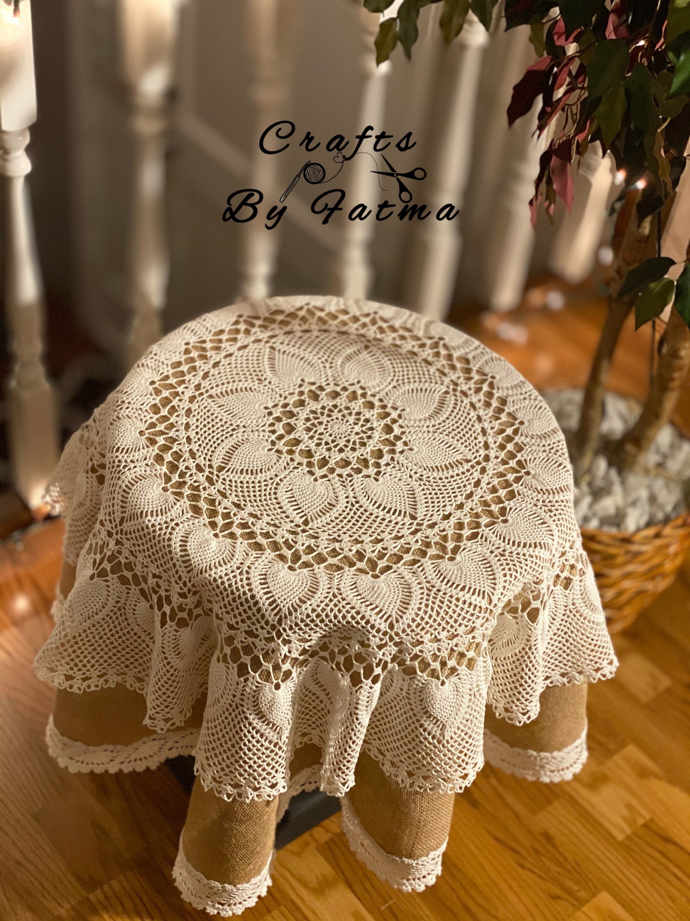 Crochet Circle Tablecloth - Etsy