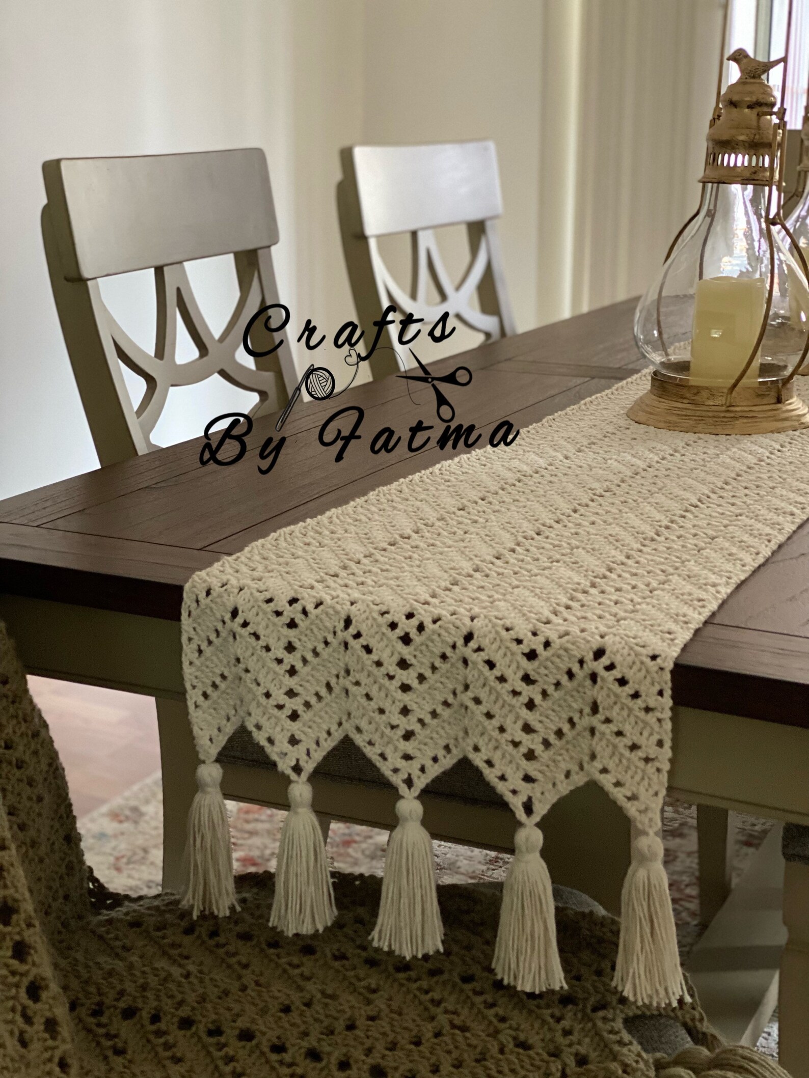 Hand Made Crochet Table Runner - Etsy