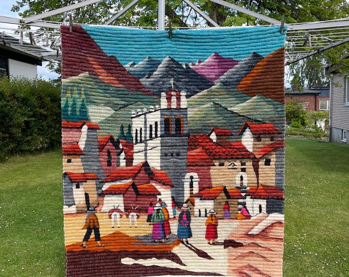 Peruvian Hand-woven Wool Tapestry for Tapestry Collectors and ...