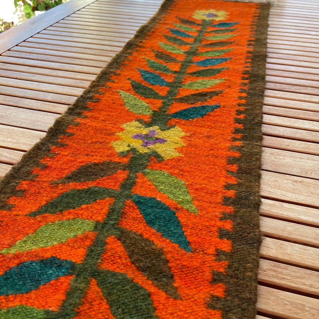 WOVEN POLISH TABLERUNNER / Tabletopper / Kilim Carpet / Tapestry ...