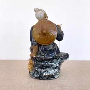 ASIAN CERAMIC FIGURIN / Traditional / Wise Chinese Man / Home Decor ...