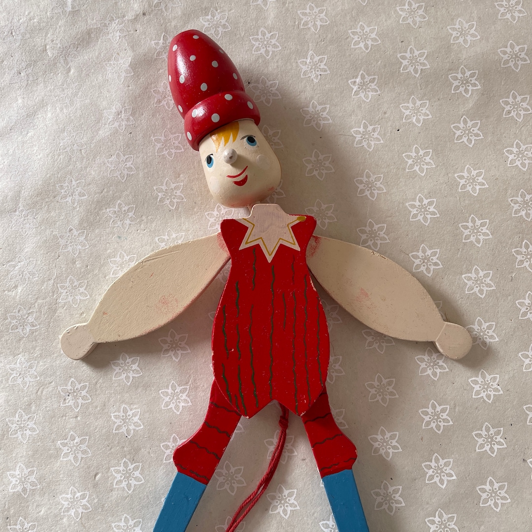 VINTAGE JUMPING JACK / Doll / Wood / Home Decor / Toy / Clown ...