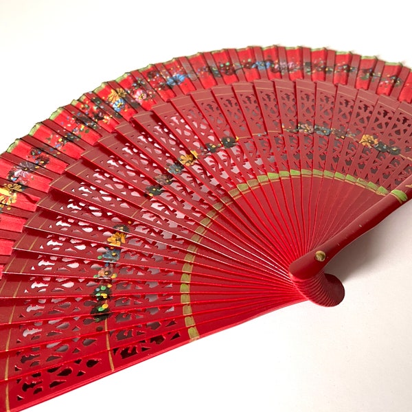 Hand Painted Fan - Etsy