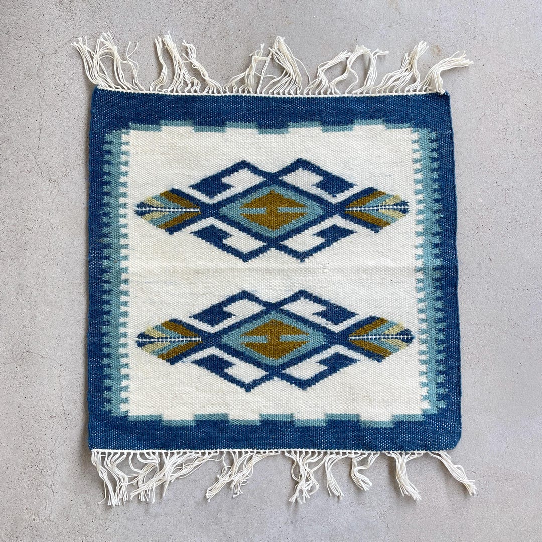 VINTAGE WOVEN TABLET / Handmade Wall Decor / Greece / Wool / Textile ...