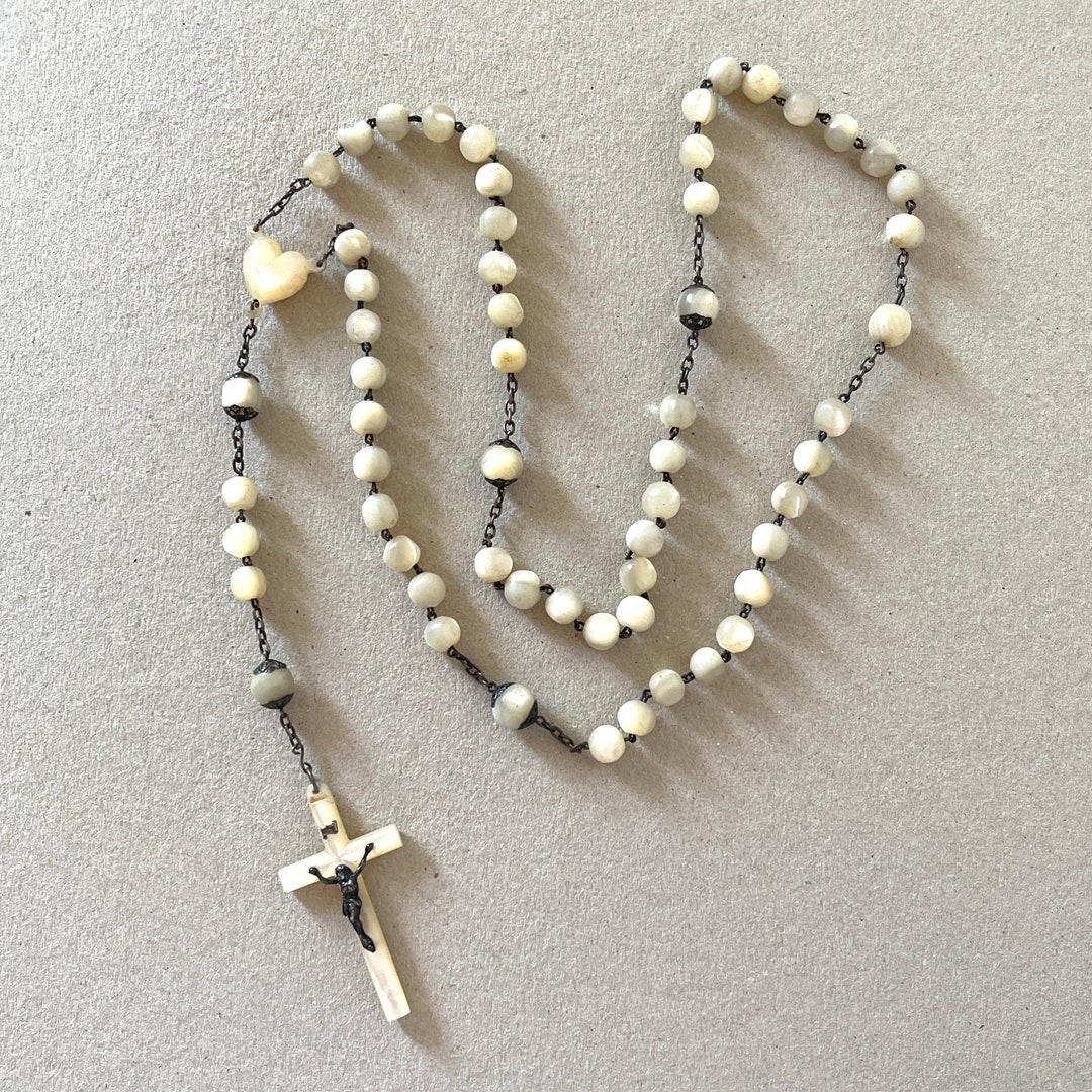 FRENCH VINTAGE ROSARY / Jesus Christ / Religious / Inri / Catholic ...