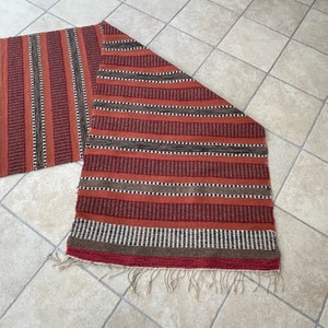 SWEDISH RAG RUG / Vintage Floor Carpet / Striped / Hand Woven ...