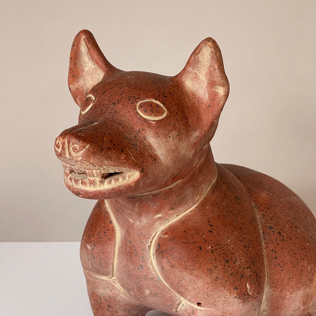COLIMA POTTERY DOG / Vintage Ceramic / Mexian Sculpture / Pre - Etsy