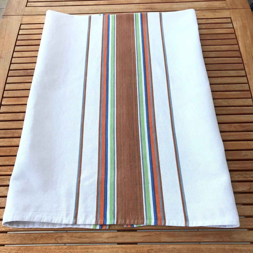 SWEDISH WOVEN TABLECLOTH / Vintage / Scandinavian / Textile / Cotton ...