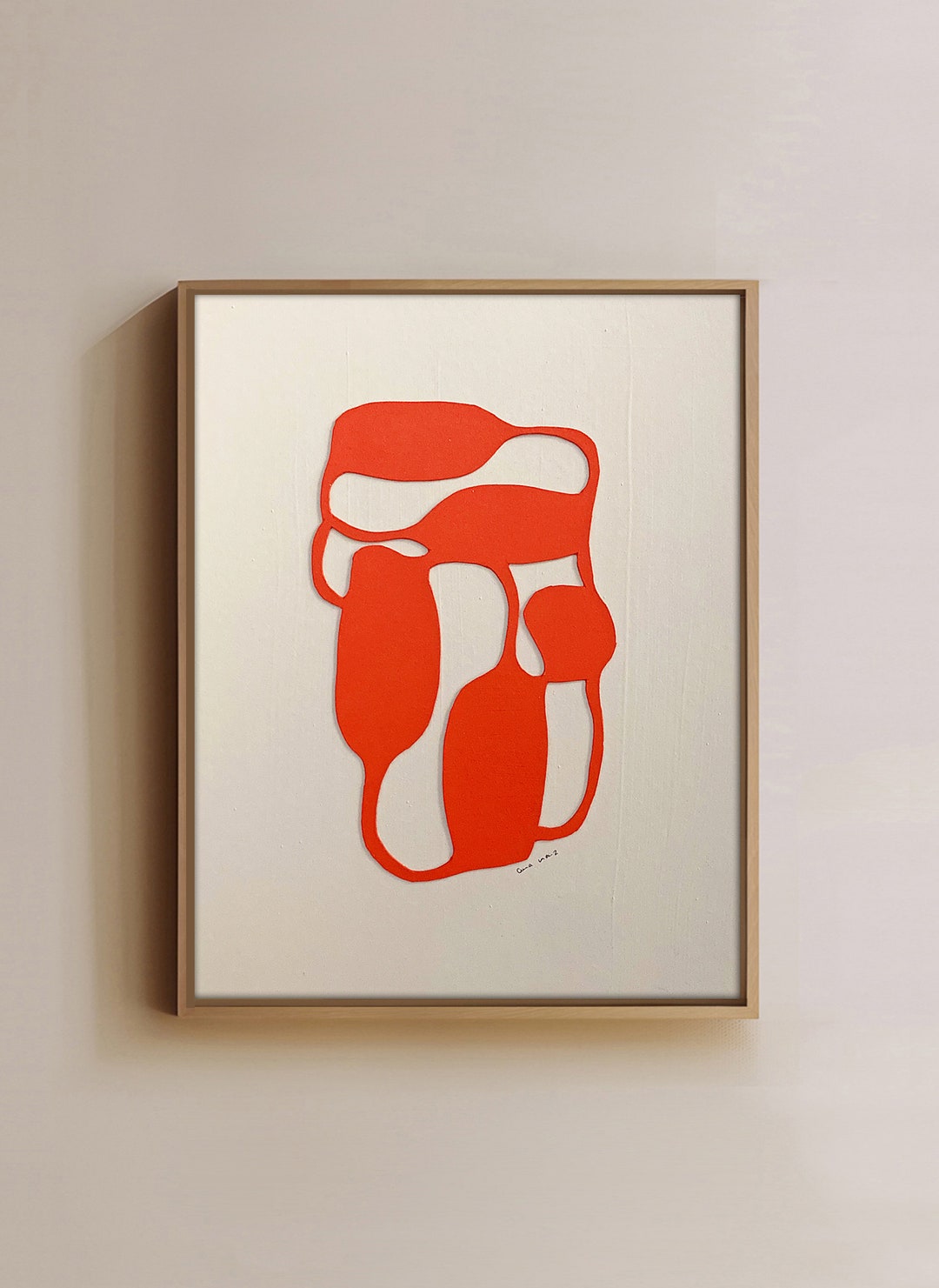 Original Work Fluid Shapes Papercut 30x40 - Etsy Ireland