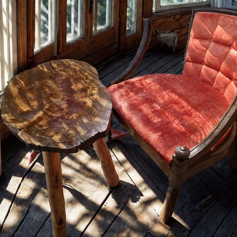 Log End Table - Etsy