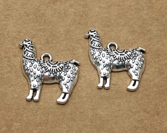 Alpaca Charm - Etsy