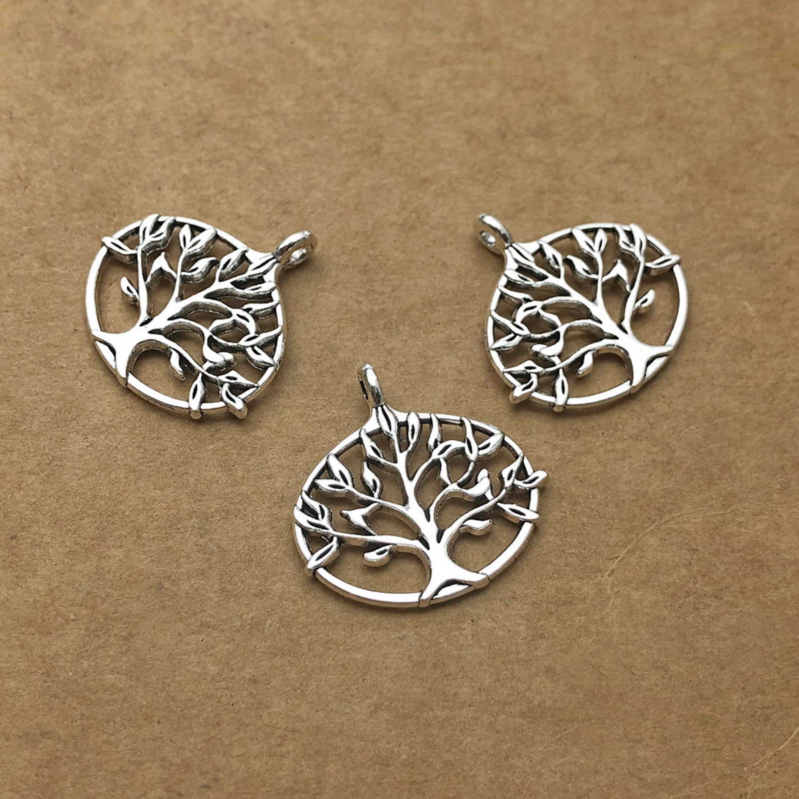 30pcs Antique Silver Tree of Life Charms Double Sided Tree of - Etsy