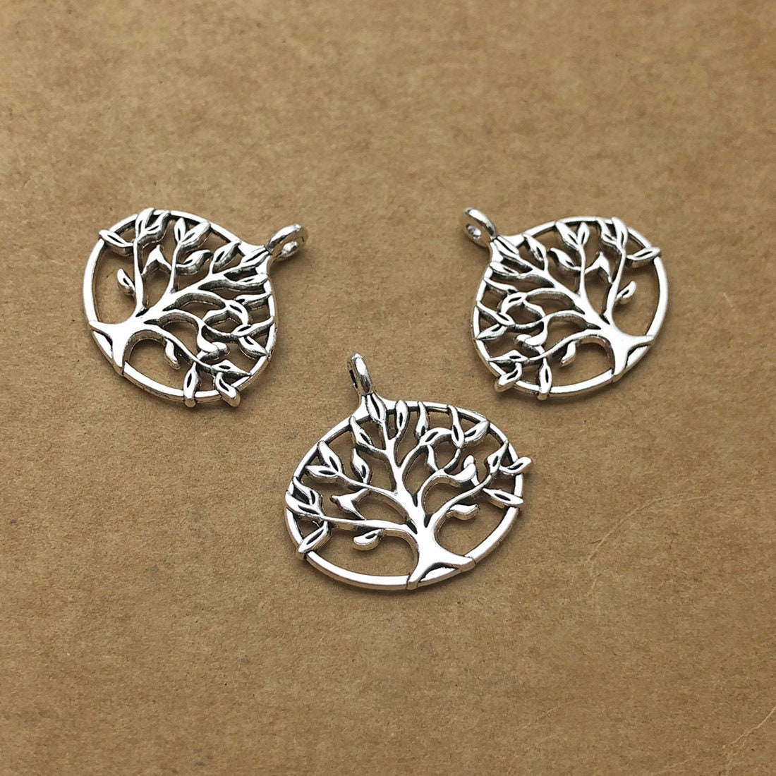 30pcs Antique Silver Tree of Life Charms Double Sided Tree of - Etsy