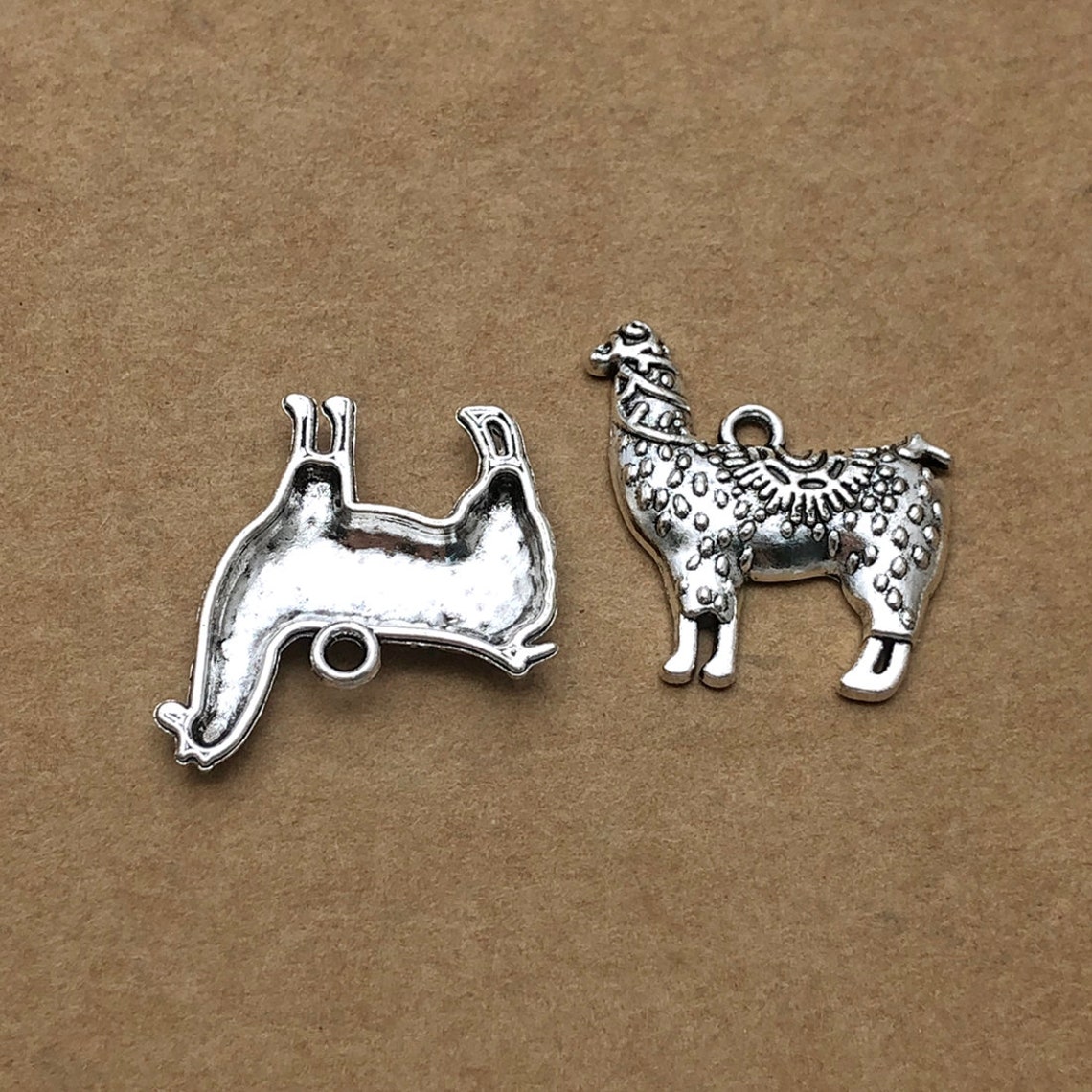 30pcs Alpaca Charms Antique Silver Tone 25x25mm - Etsy