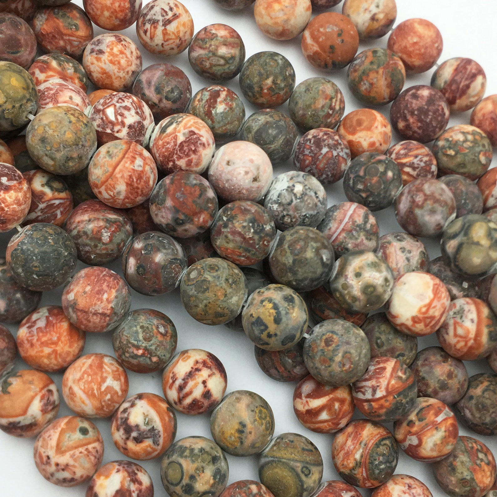 Matte Leopard Skin Jasper Beads DIY Beads Jewelry Making - Etsy