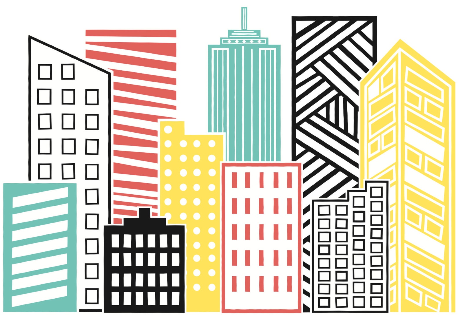 Printable Superhero Buildings Printable Party Decor | Etsy