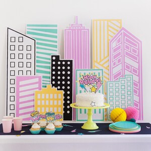 SUPER HERO GIRL Party Pack, Printable Party Decor, Superhero Birthday ...