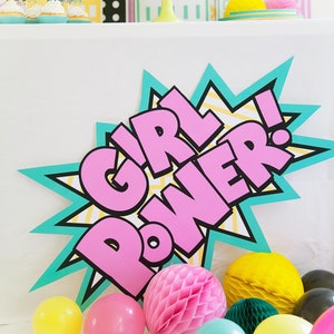 SUPER HERO GIRL Party Pack, Printable Party Decor, Superhero Birthday ...