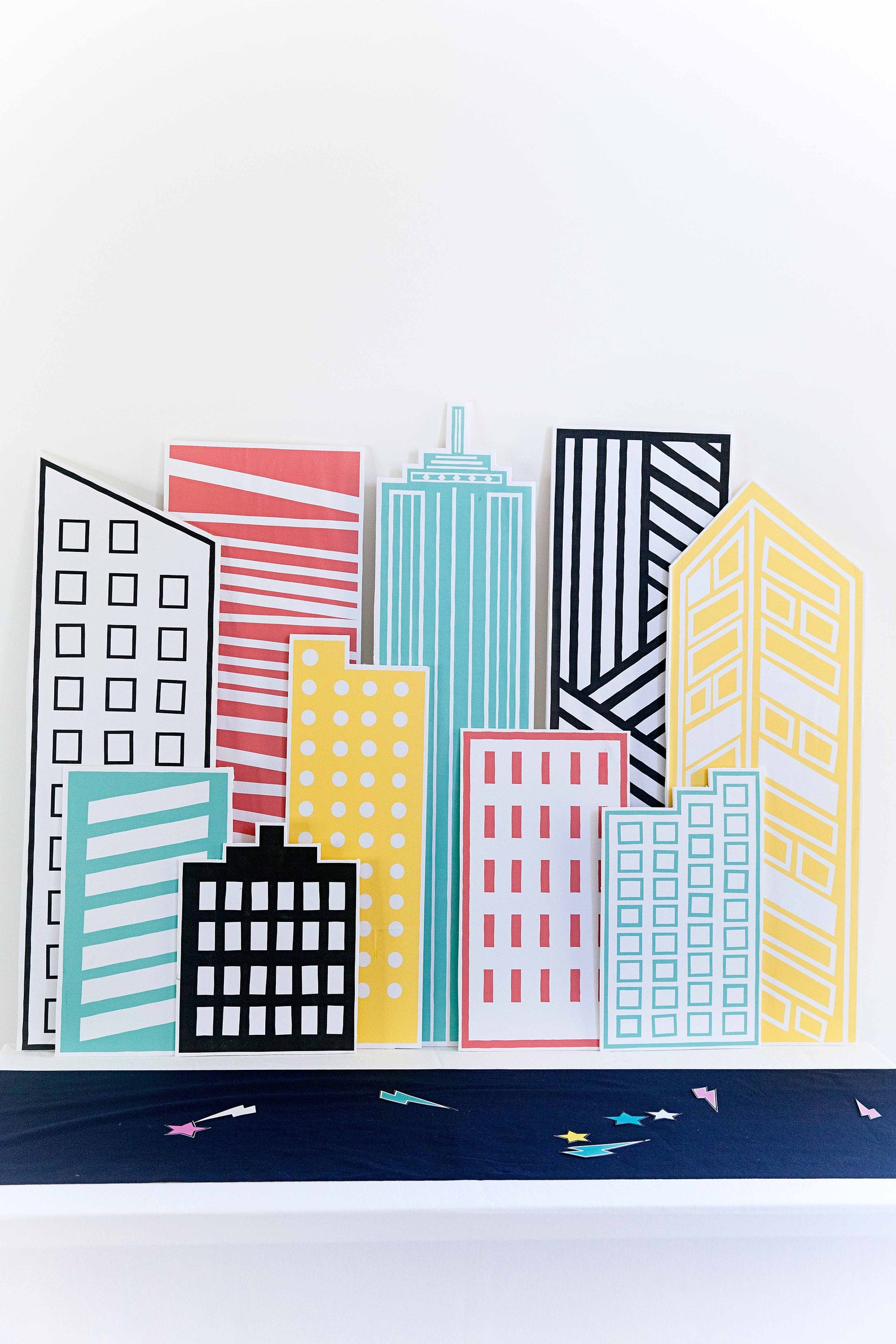 Printable Superhero Buildings Printable Party Decor | Etsy
