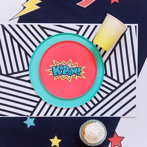 Superhero Placemats, Printable Party Decor, Printable Placemats - Etsy