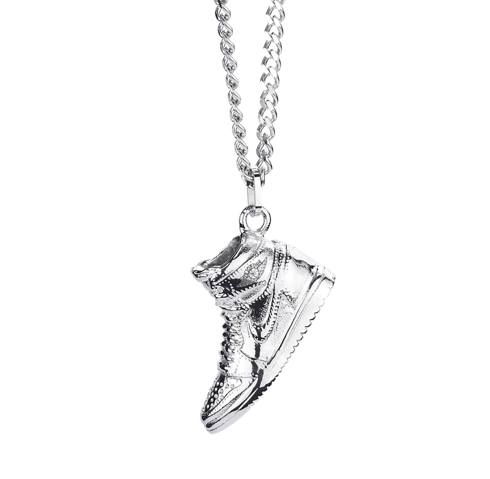 Air Jordan 1 3D Necklace With Box silver Colour - Etsy