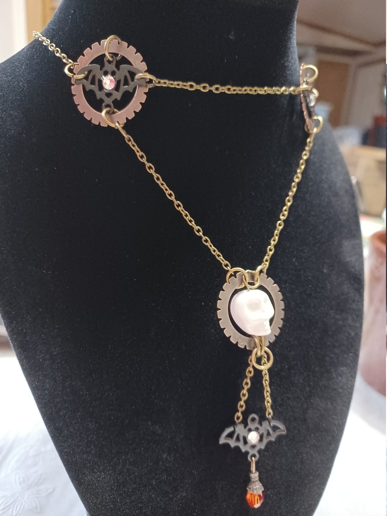 Goth Collar, Gothic Collar, Black Gothic Collar, Black Goth Collar ...