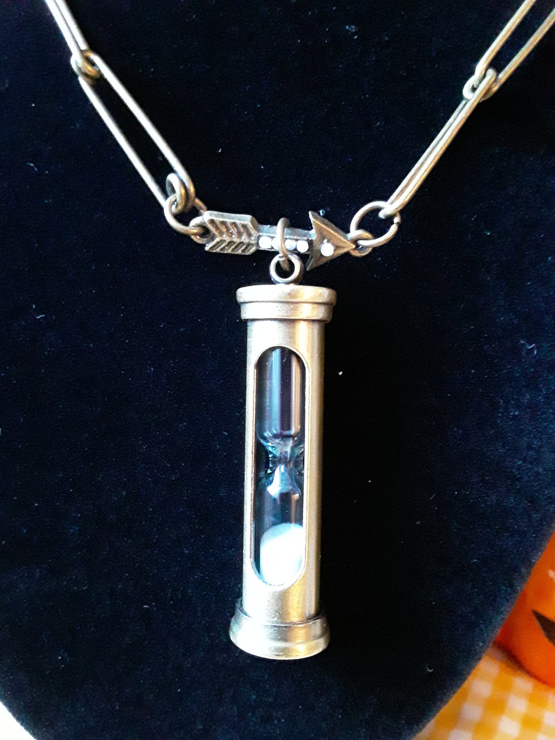 Sand Timer Necklace, Sands of Time, Timer Necklace, Direction Necklace ...