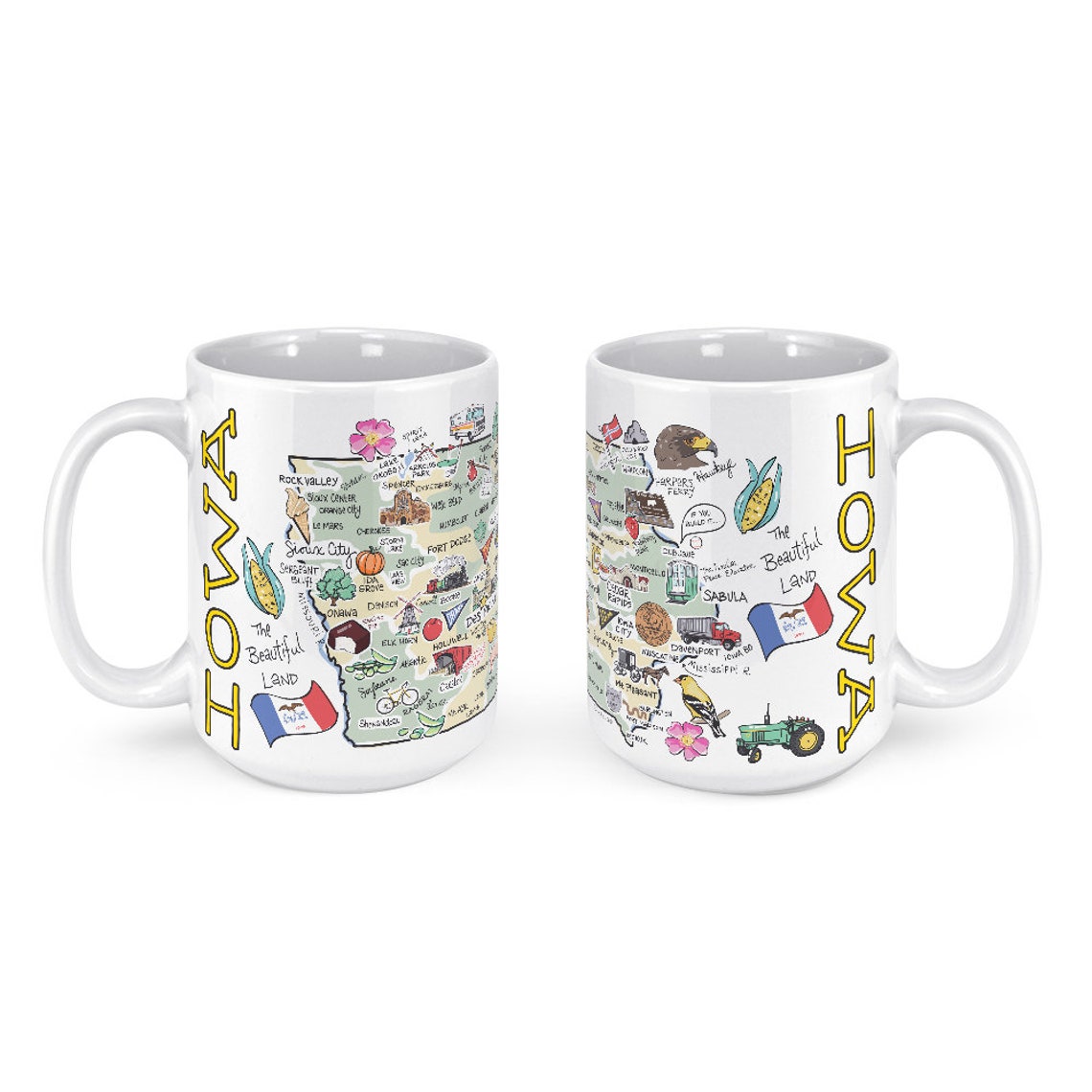 Iowa Mug Iowa Coffee Mug Iowa State Mug Iowa Gift - Etsy