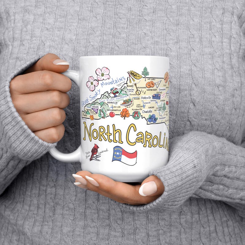 North Carolina Mug - Etsy
