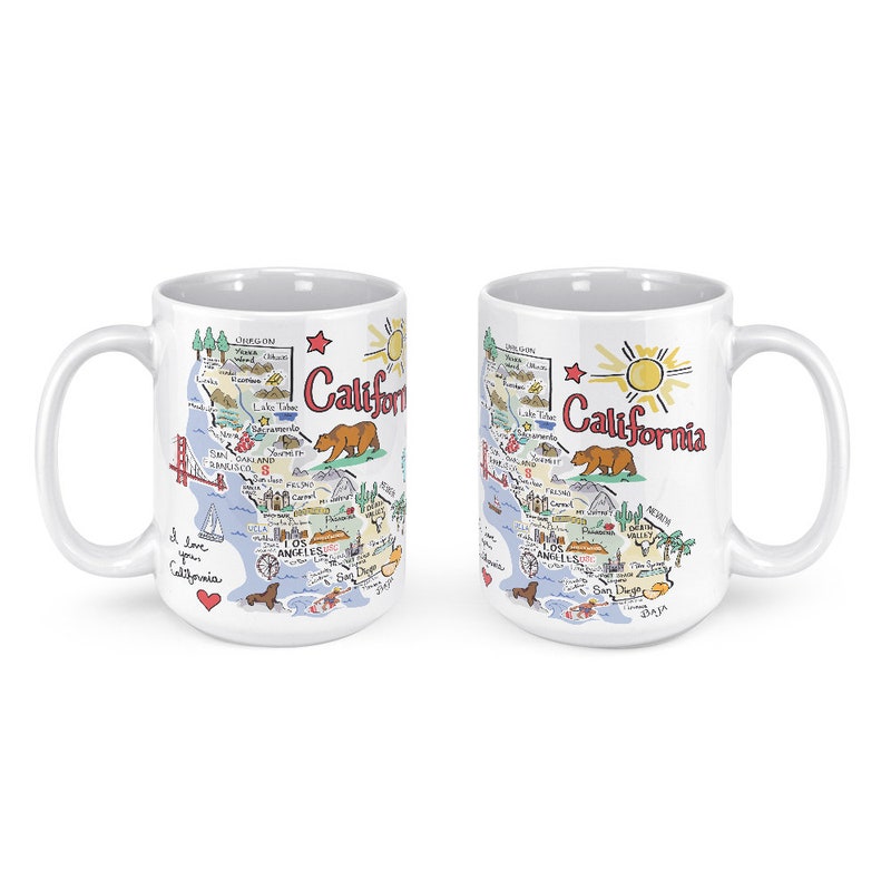 California Mug - Etsy