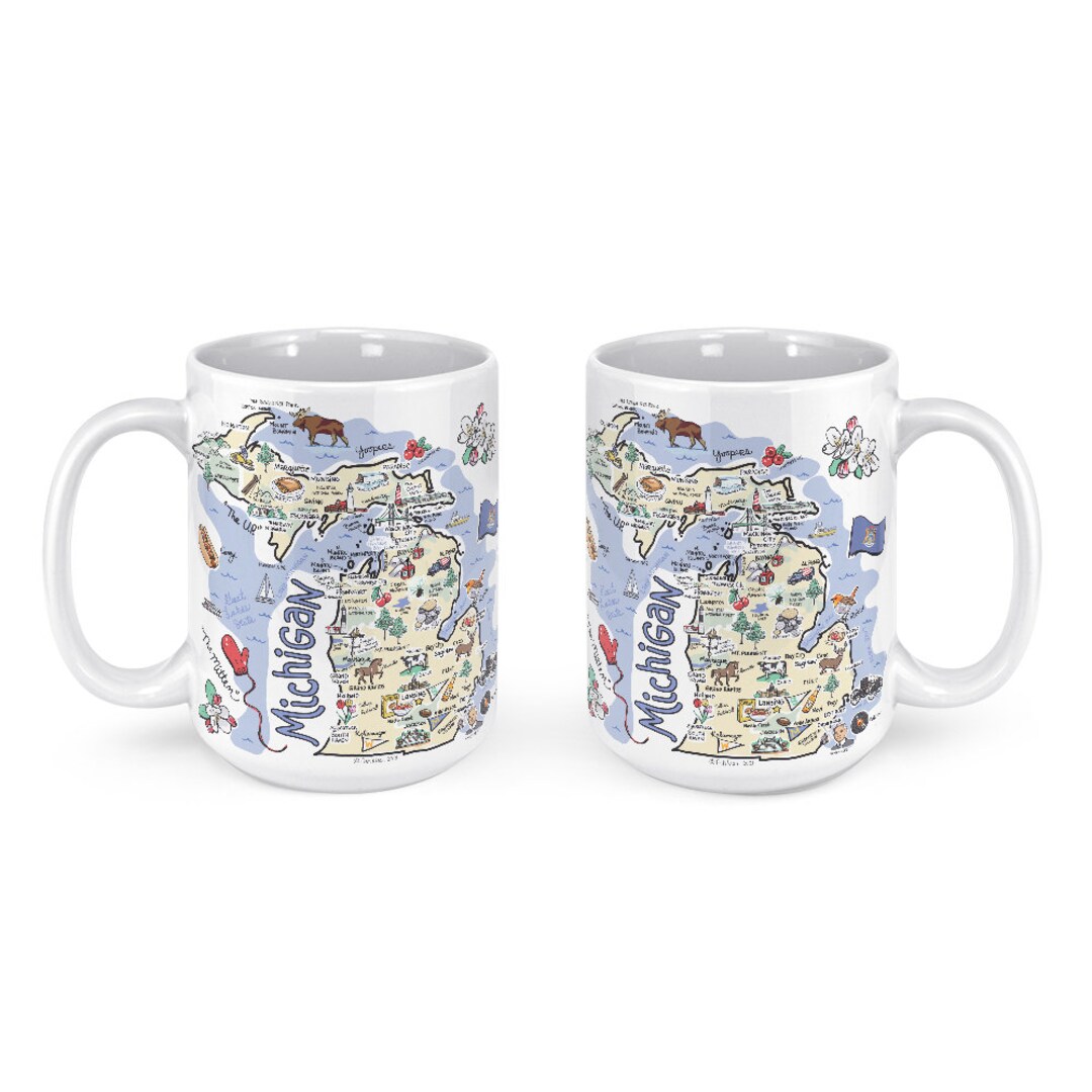 Michigan Mug, Michigan Coffee Mug, Michigan State Mug, Michigan Gift - Etsy