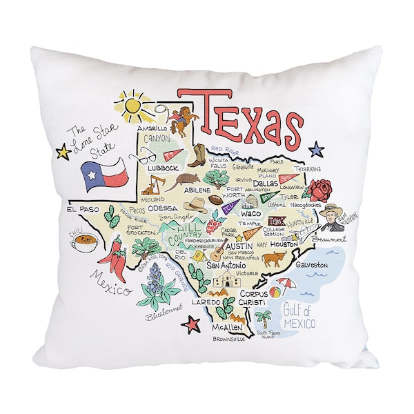 Texas Pillow - Etsy