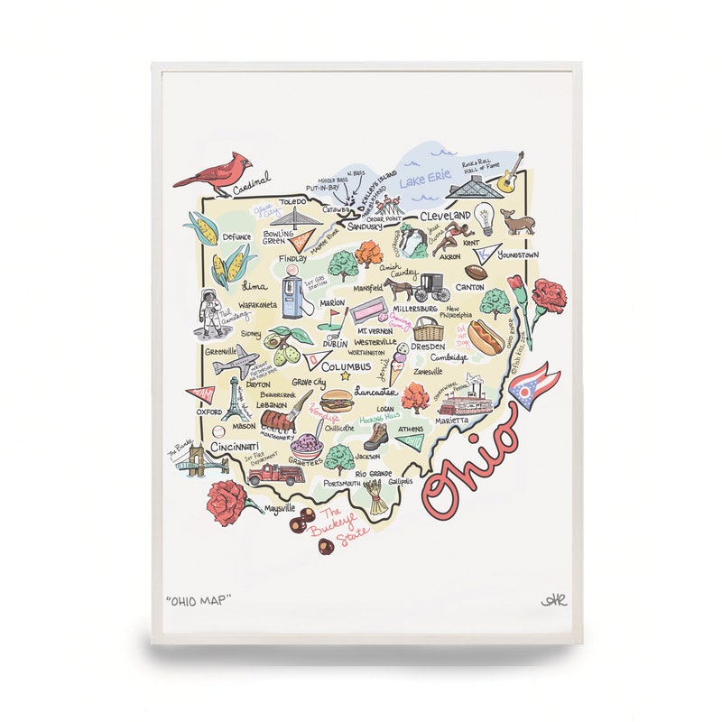 Ohio Art Print - Etsy