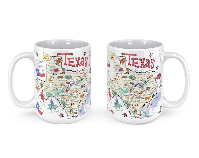 Collage of Texas Coffee Mug What a Great Way to Start Your Day - Etsy