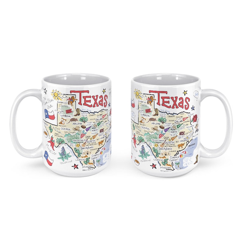 Texas Mug - Etsy