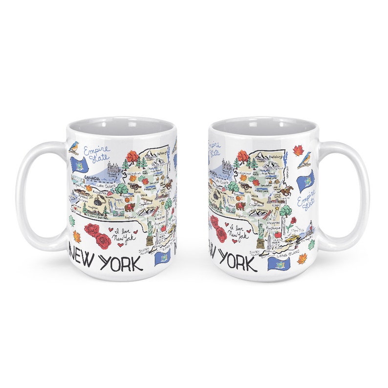 New York Mug New York Coffee Mug New York State Mug New - Etsy