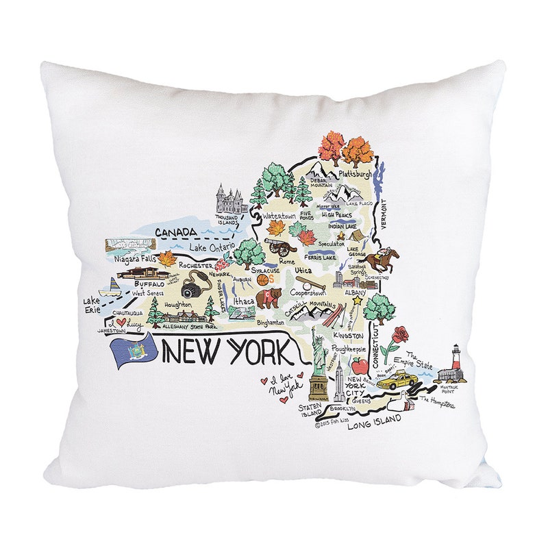 State Pillow - Etsy