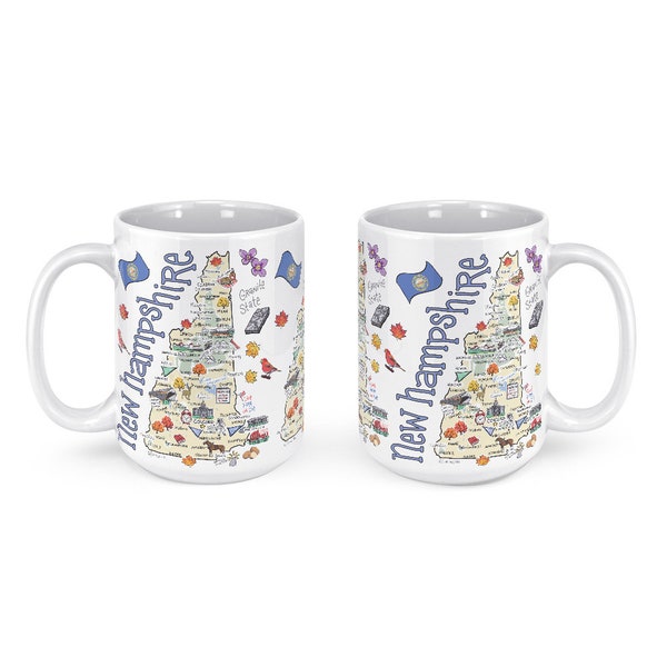 New Hampshire Mug - Etsy