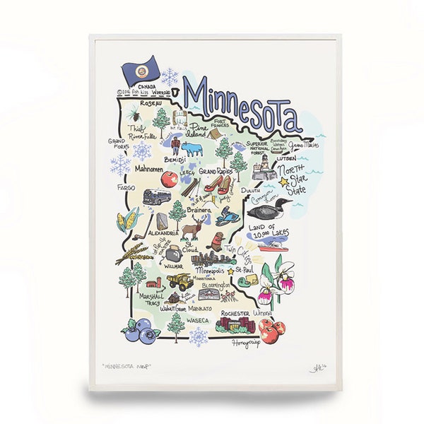 Minnesota Print - Etsy
