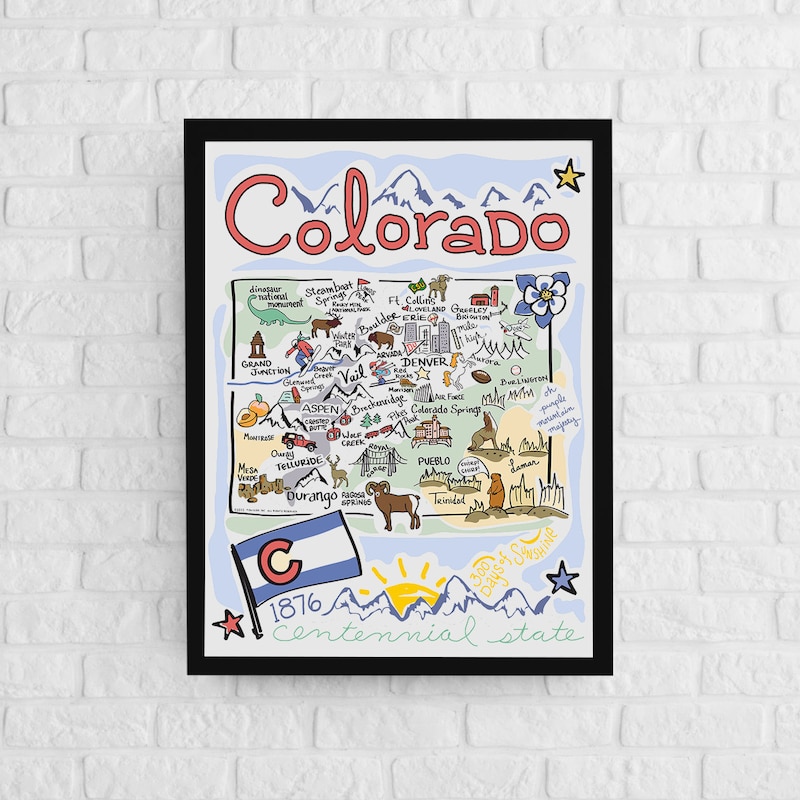 Colorado Poster - Etsy