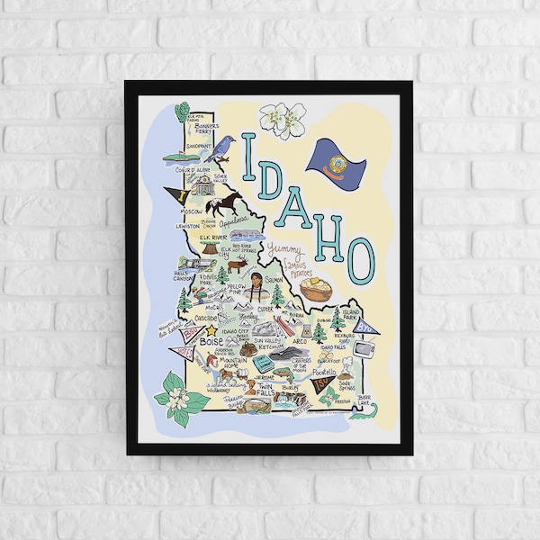 Idaho Poster - Etsy