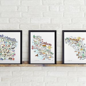 Mississippi Map Art Print: Signed Watercolor Illustration - Etsy