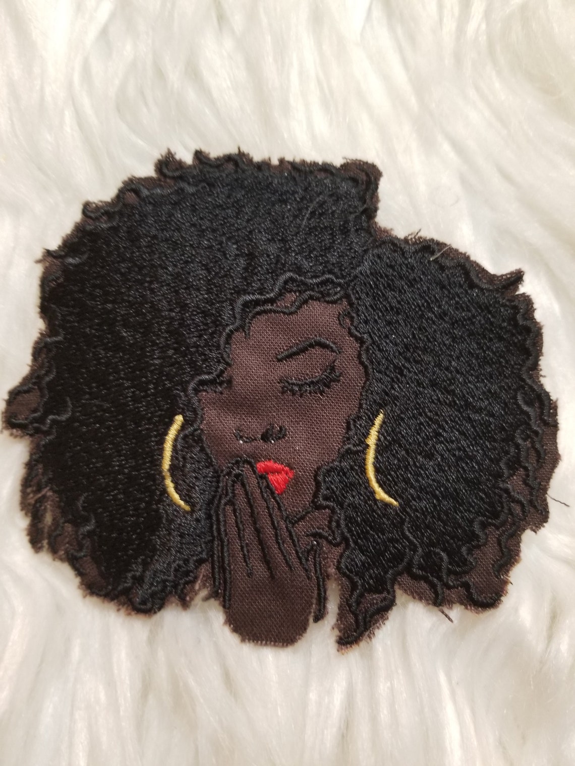 Afro Lady Praying Embroidered Patch African American Patches - Etsy