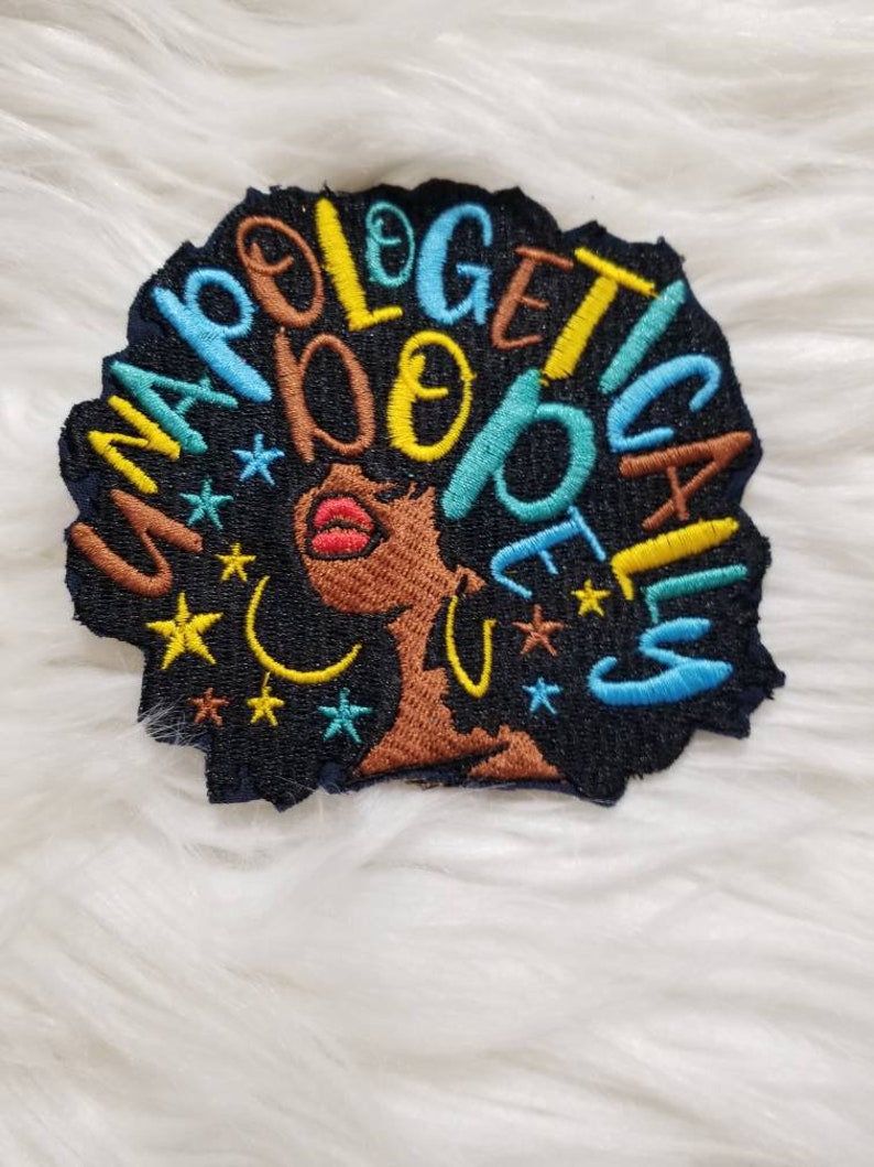 Afro patch black girl patch iron patch embroidery patch | Etsy