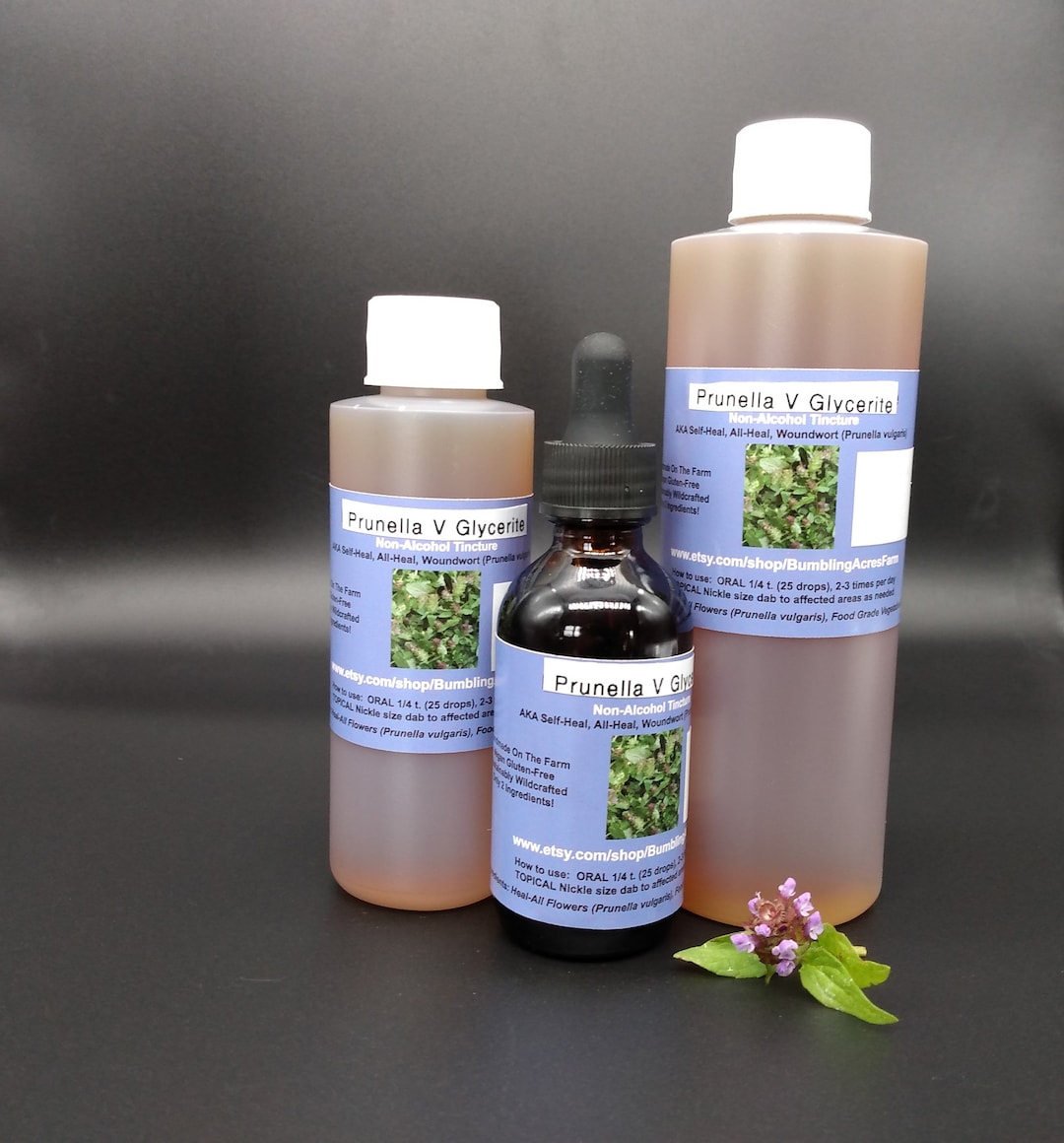 Prunella Vulgaris Glycerite: Non-alcohol Tincture, Double-infused - Etsy