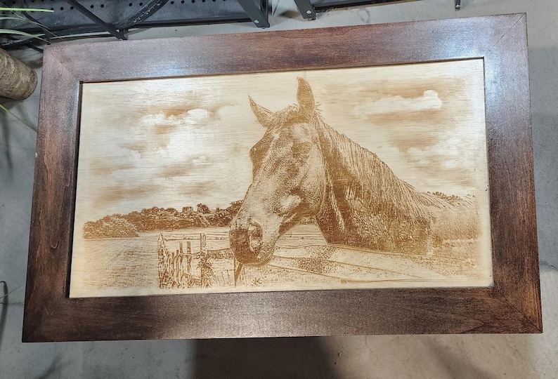 Laser Engraved Photo Coffee Table, Custom Accent Table - Etsy