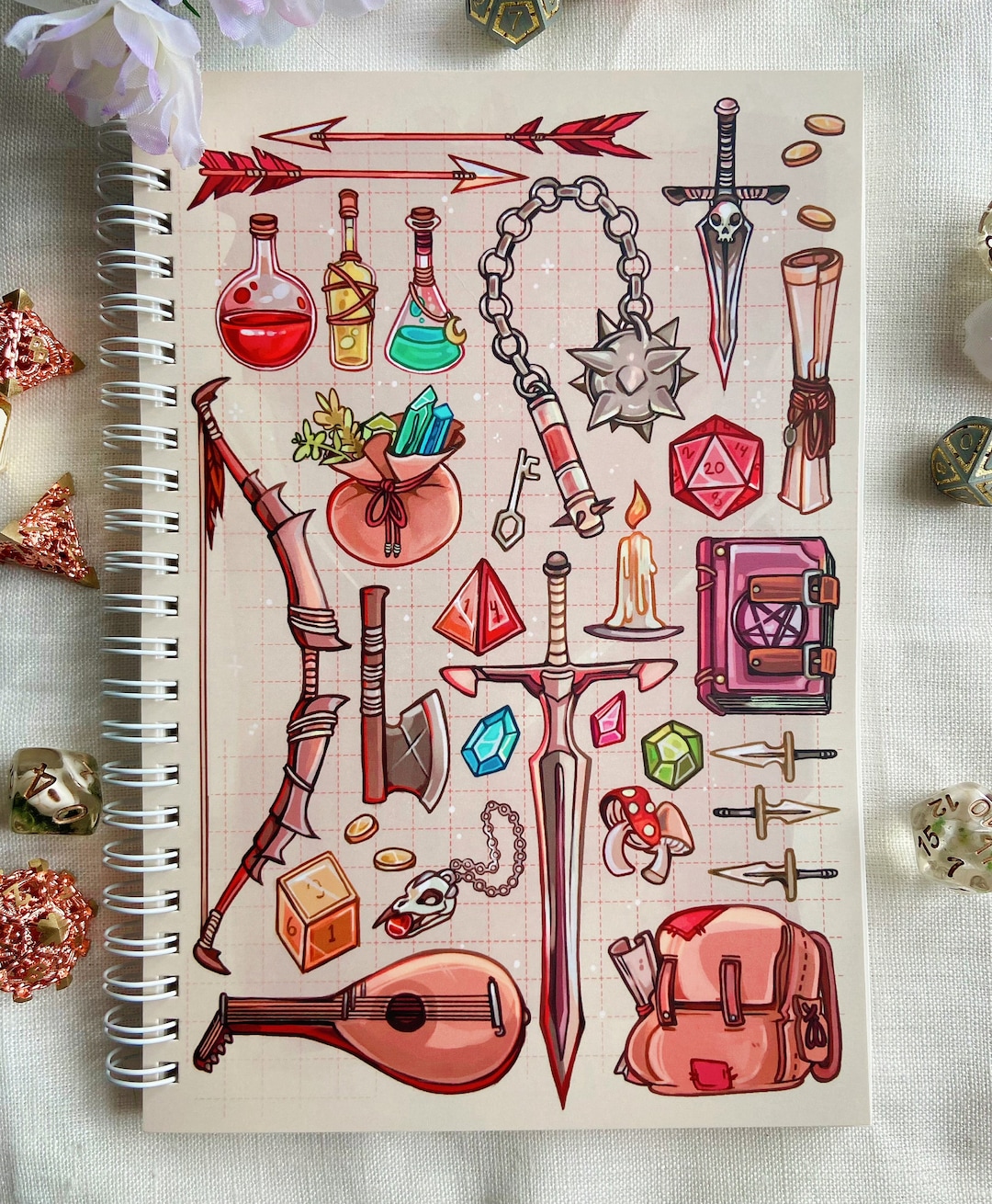 DND/RPG Adventurer, Reusable Sticker Book - Etsy