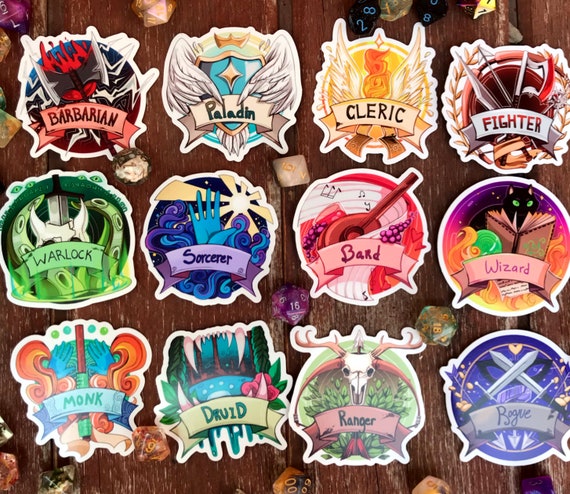 Materials Warlock Class Sticker Warlock D&D Sticker Warlock RPG Sticker ...