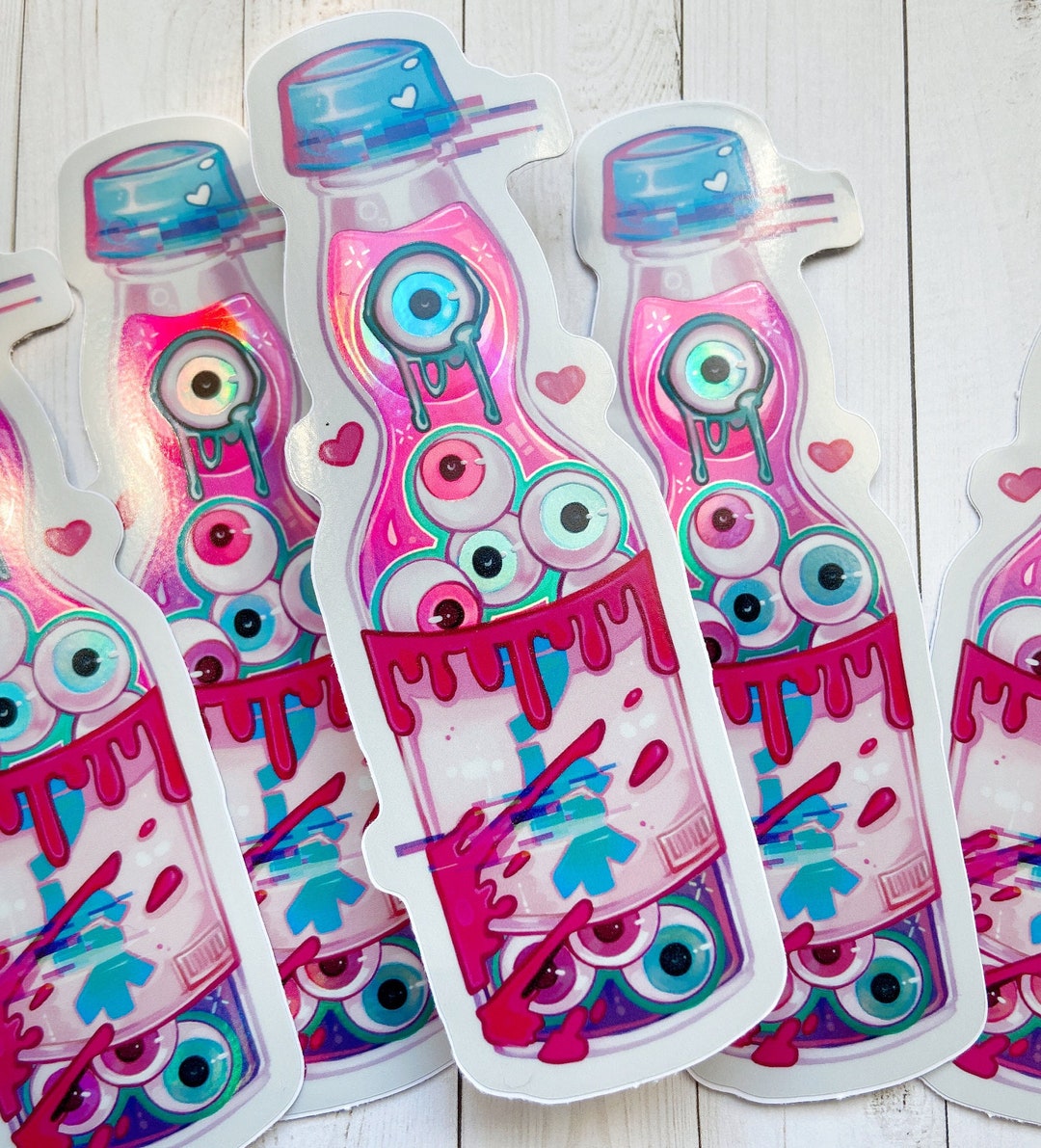 Holographic Eyeball Ramune Soda Sticker - Etsy